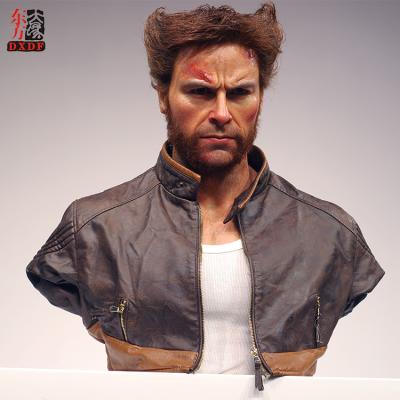 China Famous Personal Wolverine Lifesize Resin Bust Statue for Sale for sale