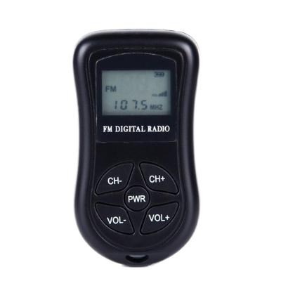 China Compact Mini FM Stereo Radio with Digital Display LCD Screen Radio Function for Large Conferences Made of Plastic for sale