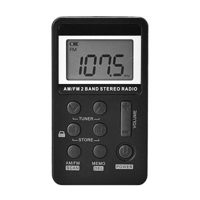 China High Quality Mini USB Recharge Stereo Radio Portable FM & AM with LCD Display Digital Screen LED Flashlight DC Power Supply for sale
