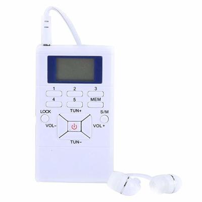 China Free Sample FM Radio Station FM  Equipment Digital Mini Small  Stereo Headphones Design AM FM Portable Radio for sale