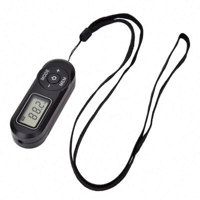 China Digital Pocket FM Radio FM:64-108MHz Portable FM Radio Receiver with LCD Display Neck Lanyard 3.5mm Headphone for sale