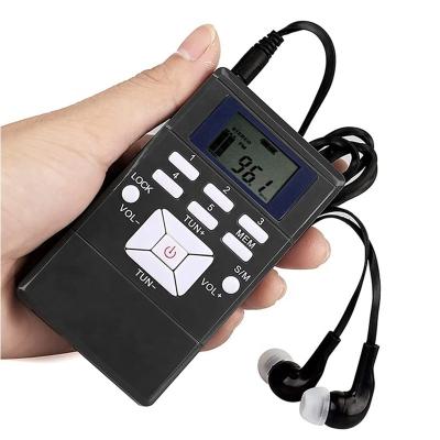 China New Wireless Digital Portable Pocket Fm Mini Radio -Battery Operated for sale