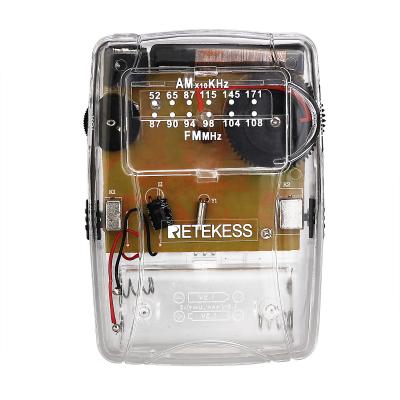 China Dual FM AM Mini Radio for Prison System Portable Digital Display Handheld Radio with Included Earphones for sale