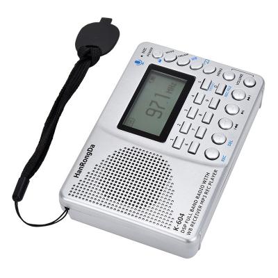 China Best Selling Portable Silver Vintage Multi-Band FM/AM/WB Radio High Sensitivity with USB/MP3 Digital Display and Speaker Design for sale