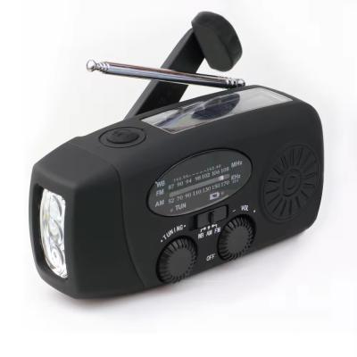 China Solar and Crank Emergency Radio with LED Flashlight and  7400 WAh - Am/FM/NOAA, USB Charging, Waterproof for Survival Purpose for sale