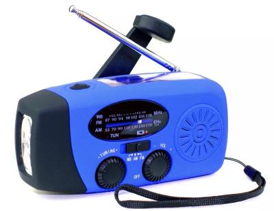 China 2000mah Power Bank USB-C Charger Portable Weather Noodradio with AM/FM WB NOAA RADIO & Solar Hand-crank Emergency Outdoor Radio for sale