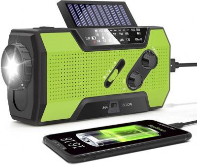 China Fospower Solar USB Radio Portable AM FM SW Emerncy Charr with Light Hand Crank Torch and Weather Flashlight Factory Direct for sale