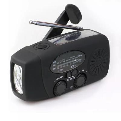 China Super Flashlight Emergency SOS Alarm 3-Band AM/FM NOAA Weather 3 LED Portable Radio with Solar Panel Rechargeable Battery for sale