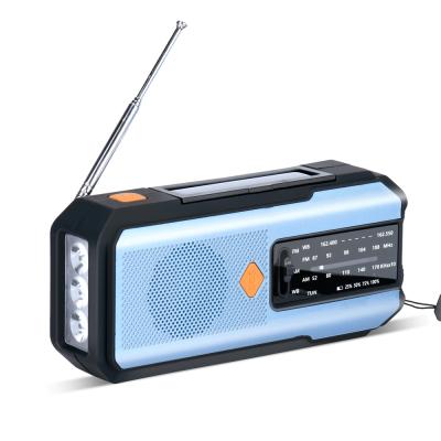 China Hurricanes Survival AM/FM/LW Noodradio 5000mAh Power Bank Dynamo Crank Radio with LED Flashlight USB Phone Charger SOS Alarm for sale