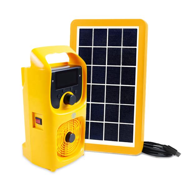 Quality Hot Selling Portable Hand Crank Power Bank LED Flashlight Dynamo MP3 Radio USB FM/AM Weather Radio Display Screen Solar Charr for sale