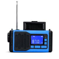 Quality 10000mah Plastic Emergency Solar Hand Crank Dynamo Portable Battery Radio Torch for sale