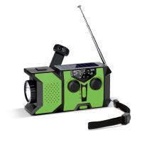 Quality Solar Hand Crank Emergency Weather Radio NOAA/AM/FM Portable Radio 3 LED for sale