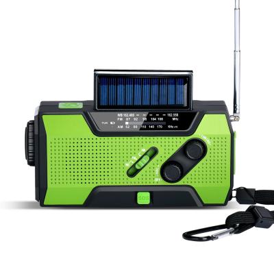 China OEM Emergency Solar Radio with Crank FM/Am/SW , LED Flashlight, USB Mobile Charger, Rechargeable Battery 5000mah Radio for sale