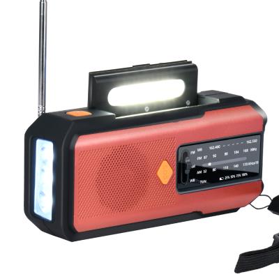 China Emergency Portable Reading Lamp Radio With 2000mAh Battery AM/FM/WB Band & SOS Alarm & Earphone Jack for sale