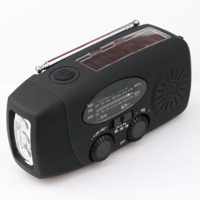 China Emergency SOS Alarm Portable AM FM WB Radio with Tyepe-C Poweredand Flashlight for sale