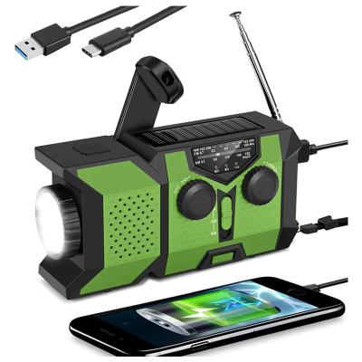 China Multifunction Portable Emergency Tool NOAA Weather Radio AM/FM Band LED Torch Built-In Speaker Power Bank for Camping for sale