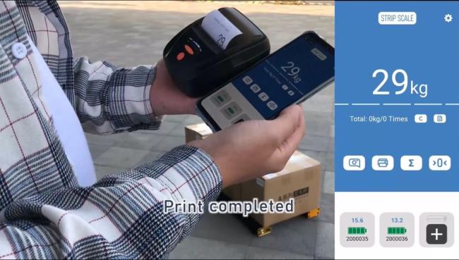 Mobile Weighing Portable Scale Weigh 3000kg Cargo Bluetooth Connect with Cellphone APP