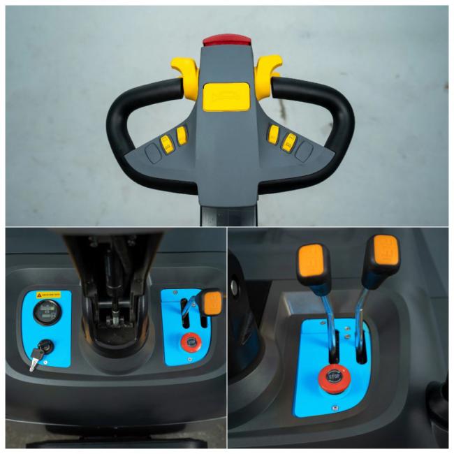 Super Electric Forklifts 1.5 Ton Single Scissor Reach Truck Electric Stacker with Scissors AC Motor 3m for Sale