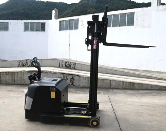 Economical High Efficiency Warehouse 6.2m Lifting Machine 1.2ton 1.5ton 2ton Stand-on Full Electric Reacher Stacker