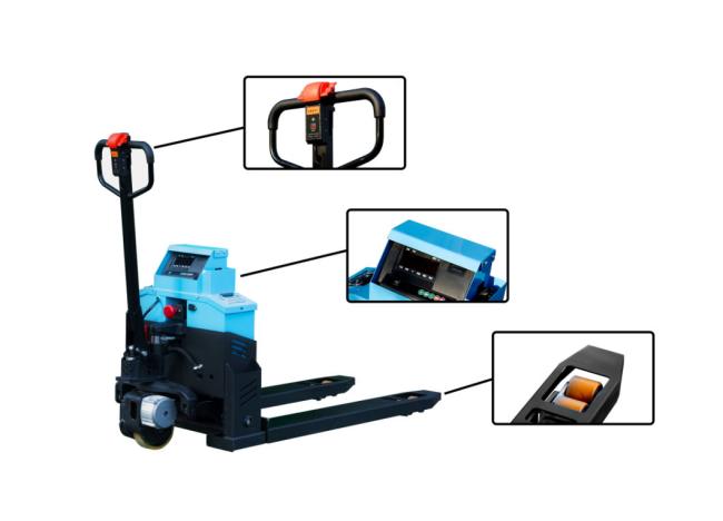 Precise Weighing Solutions: Electric Pallet Truck with 2-Ton Load Capacity and 500g Weighing Scale