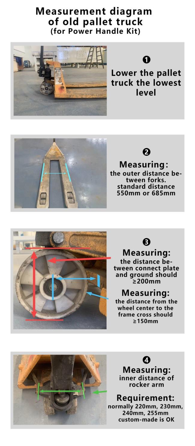 Replacement Pallet Manual Handle to Full Electric Self-Propelled Handle Module