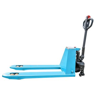 Cina 2 tonnellate di carrello elettrico a palette Jack carrello elevatore DC Motore 190mm Altezza di sollevamento in vendita