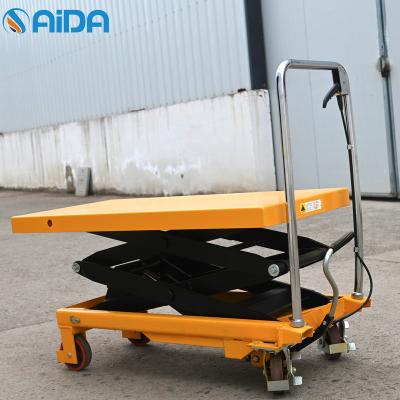 Cina OEM Tavolo di sollevamento a forbice regolabile singolo, piccola piattaforma idraulica 1000kg in vendita