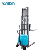 China Wireless Semi Electric Pallet Stacker 2t Lifting Stacker Self Lifting for sale
