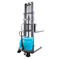China Warehouse Use Semi Electric Pallet Stacker Equipment light Walking Type for sale