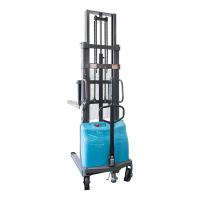 China Adjustable Semi Electric Pallet Stacker 5T Straddle light  Flexible for sale