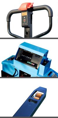 China 2000kg Capacity Material Handling Electric Pallet Truck With Weighing Scale for sale