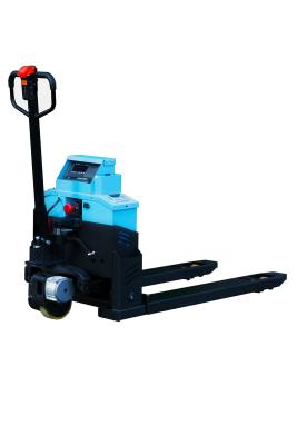China 2000kg Capacity Material Handling Electric Pallet Truck With Weighing Scale for sale