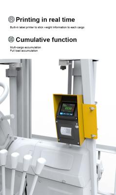 Cina 3.5 pollici pannello LCD Electronic forklift camion bilanci Tecnologia avanzata per risultati di pesatura precisi in vendita