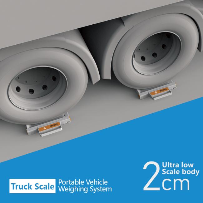 Close-up of Mobile Truck Scale control panel
