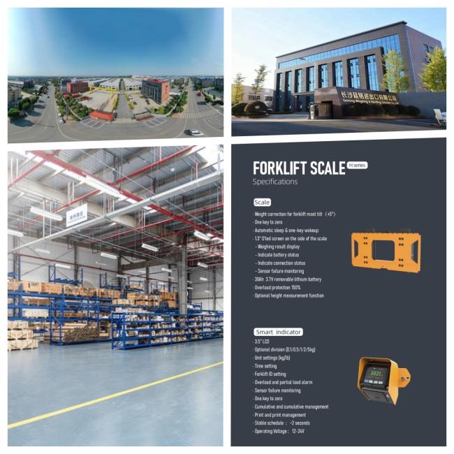 Forklift scale industrial application