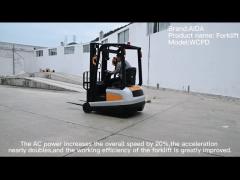 Lithium-ion mini elektrisch aangedreven vorklift 3000 mm hefhoogte