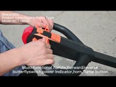 Mini Hand Li Ion Palet Jack1670mm Algemene lengte Full Electric Custom