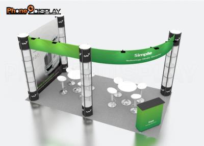 China Custom Tension Fabric Booth / Aluminum Display Trade Show Portable Booth for sale