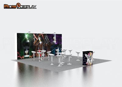 China Professional Backlit Trade Show Booths 10x10 With Front Side Printing for sale