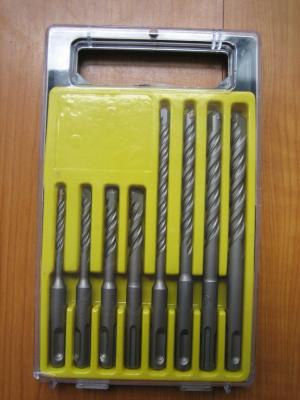China 8-piece SDS-plus hammer drill set in Plastic box, single or cross tip for sale