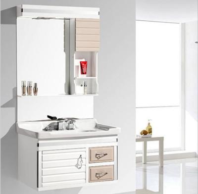 China PVC bathroom cabinet / bathroom vanity / with mirror for bathroom for sale