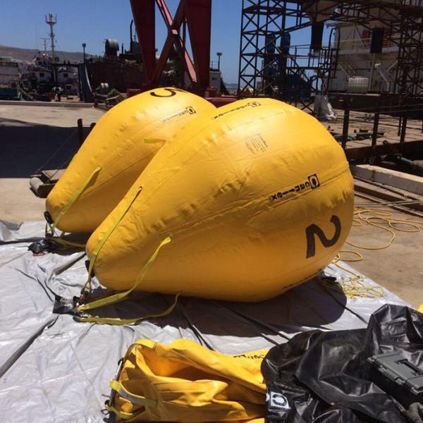 Quality Sunken Ship Wreck Shipwrecks Parachute PVC Underwater Air Bags For Lifting Boats for sale