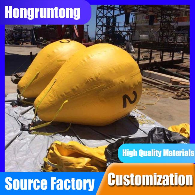 Close-up of lift bag construction