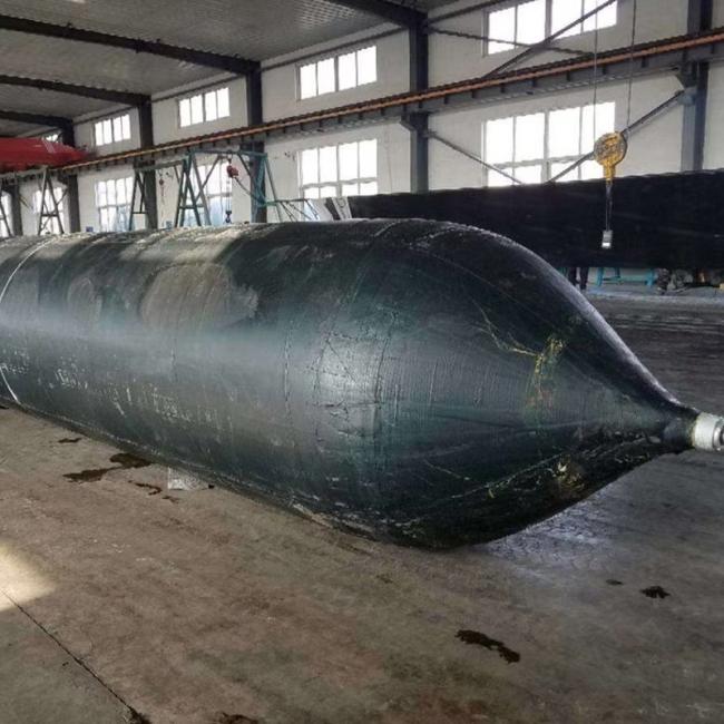 Marine Rubber Airbags being prepared for ship launching operation