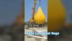 See Why Choose Crane Load Test Water Bags High Load Capacity Easy To Fill Drain Reusable