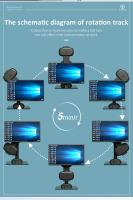 China Electric Computer LCD Stand Lifting Rotating Automatic Move Slowly for sale