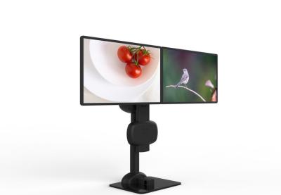 Cina Elettrico sollevamento ruotante doppio monitor Stand per alleviare il dolore al collo e lombare in vendita