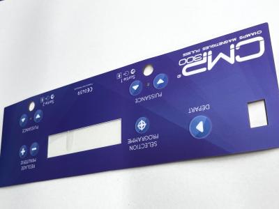China Pocket Layered Graphic LCD Printing LED Membrane Switch Foil For Medical Enclosure for sale