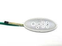 China Customizable Backlight Membrane Switch Keypad High Effective For Electric Fan for sale