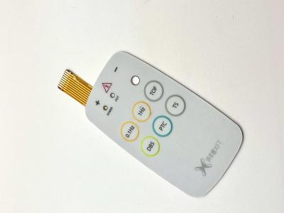 China Flexible 1.25MM Pitch Etch Copper Membrane Touch Switch With 3M Adhesive for sale